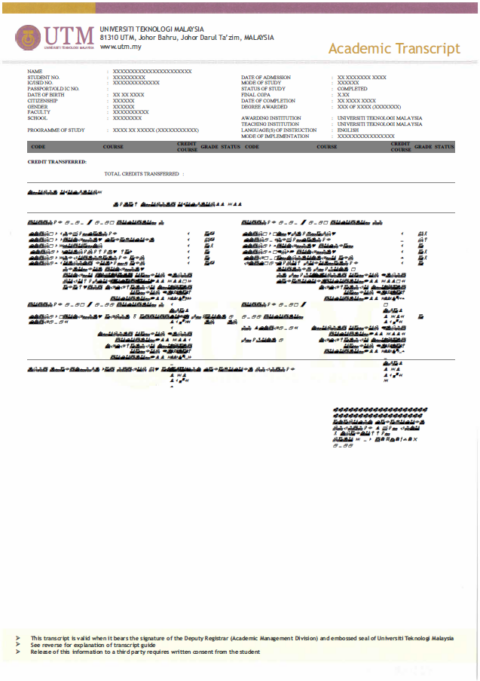 TRANSCRIPT APPLICATION | Academic Management Division (AMD)