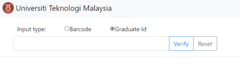 GRADUATE VERIFICATION | Academic Management Division (AMD)